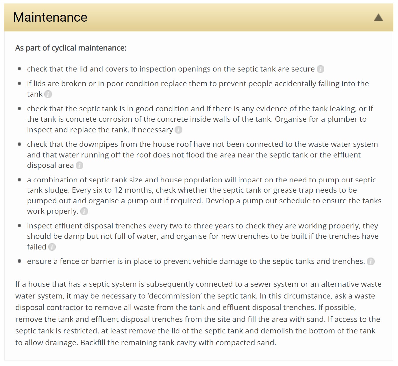 ADVOCACY: Septic Tank health check » Healthabitat